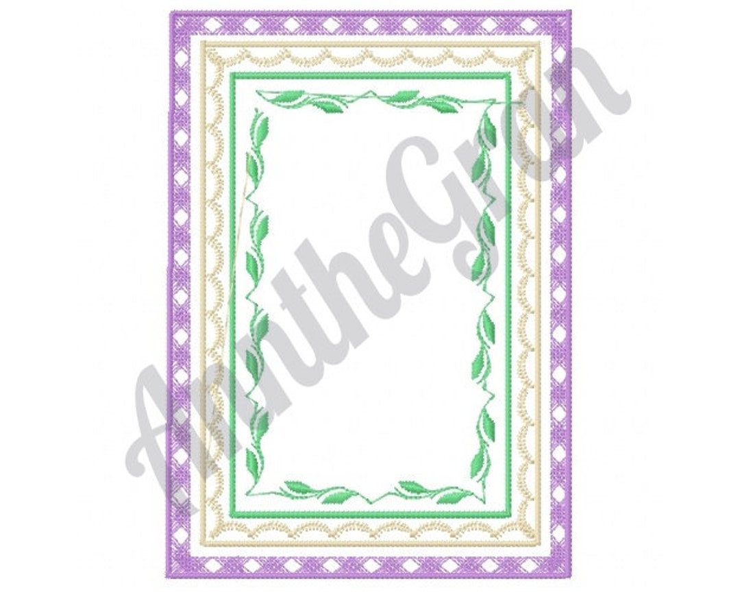 Heirloom Frame Embroidery Design. Machine Embroidery Design. Decorated ...