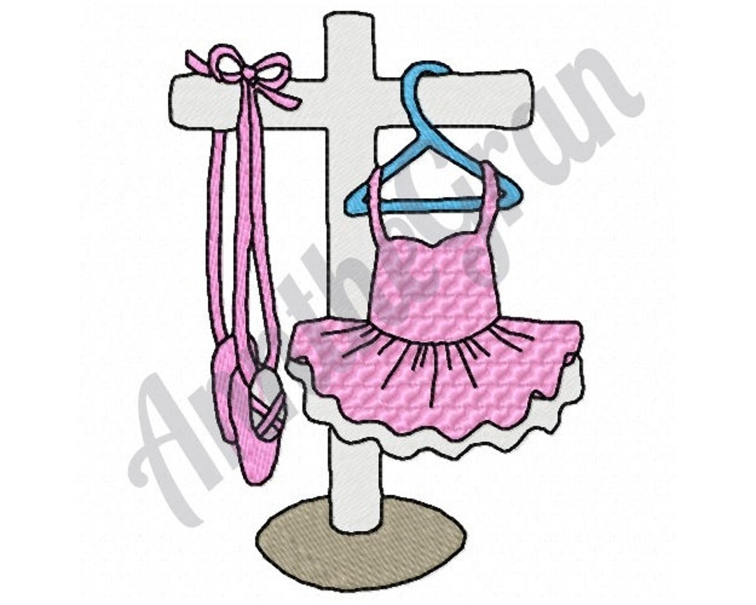 Ballet Embroidery Design. Machine Embroidery Design. Ballerina Tutu ...
