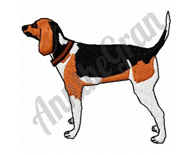 Coonhound Embroidery Design. Machine Embroidery Design. Coon Dog ...