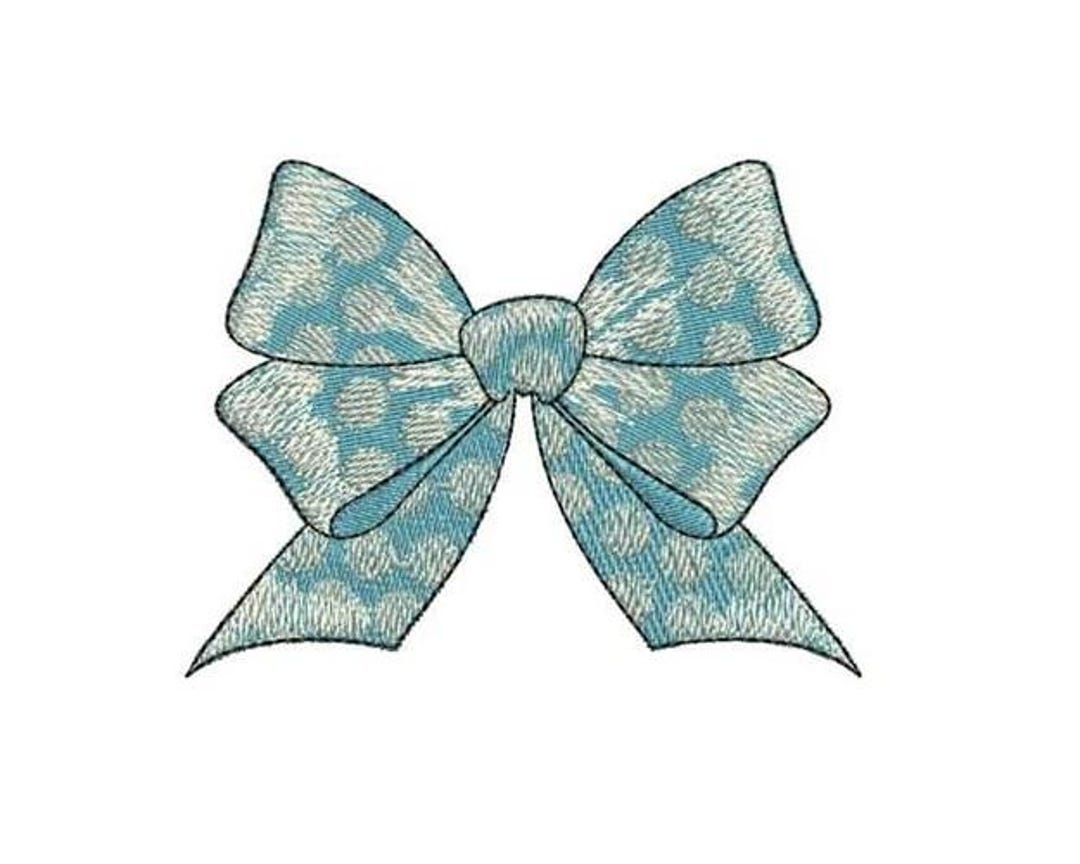 Ribbon Bow - Machine Embroidery Design - Etsy