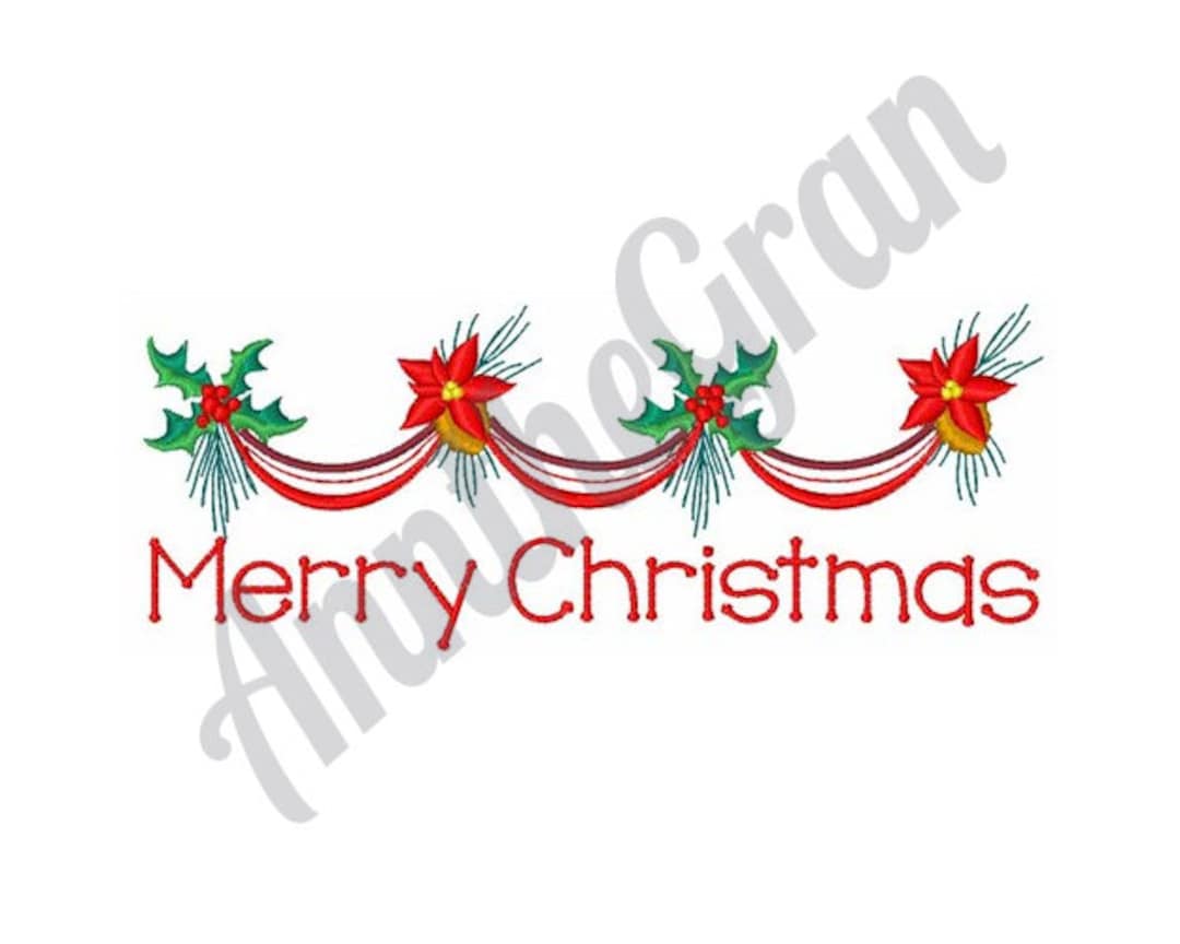 Christmas Embroidery Design. Machine Embroidery Design. Christmas ...