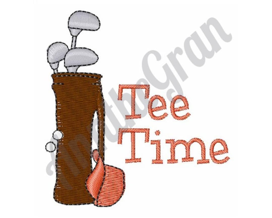 Golf Clubs Embroidery Design. Machine Embroidery Design. Tee Time ...