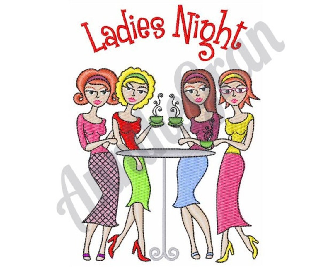 Friends Embroidery Design. Machine Embroidery Design. Ladies | Etsy