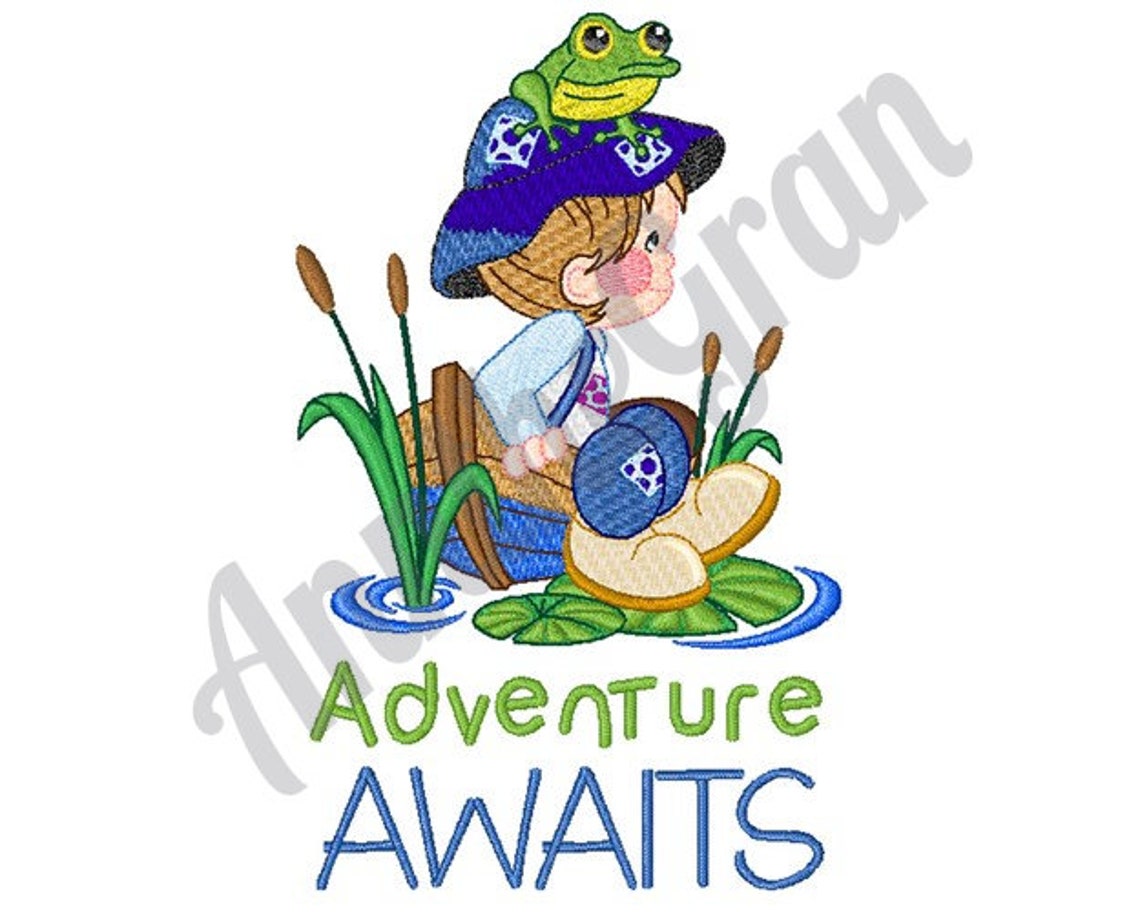 Little Boy Adventure Pattern. Adventure Awaits Embroidery | Etsy