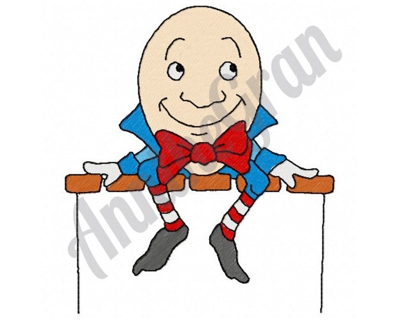 Humpty Dumpty - Machine Embroidery Design - Etsy