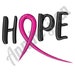 Hope Ribbon Machine Embroidery Design, Pink Awareness Ribbon Embroidery ...