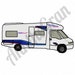 RV Camper Embroidery Design. Machine Embroidery Design. RV Camper ...