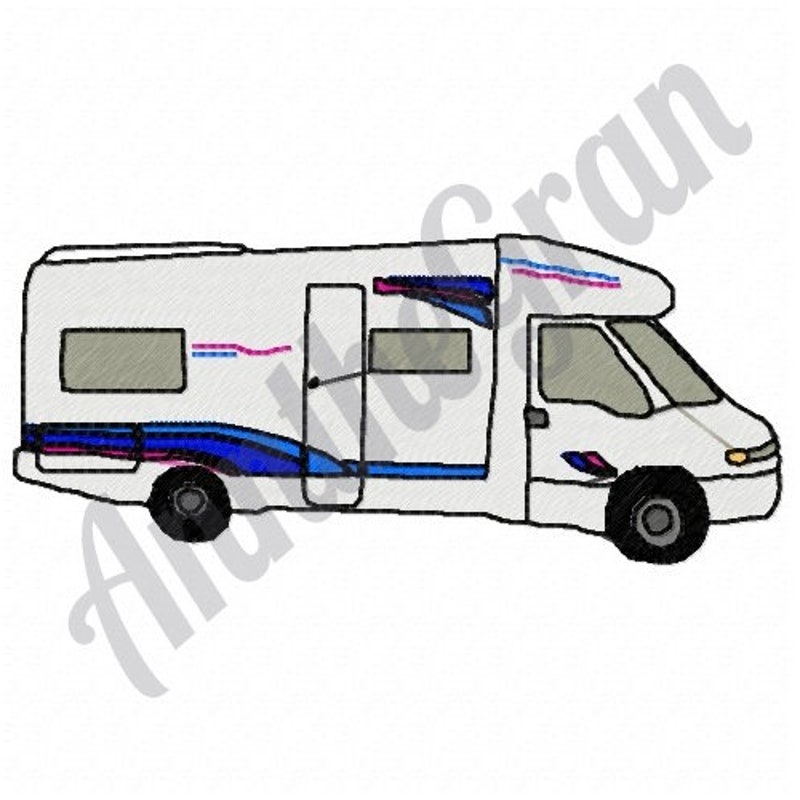 Camper Embroidery - Etsy
