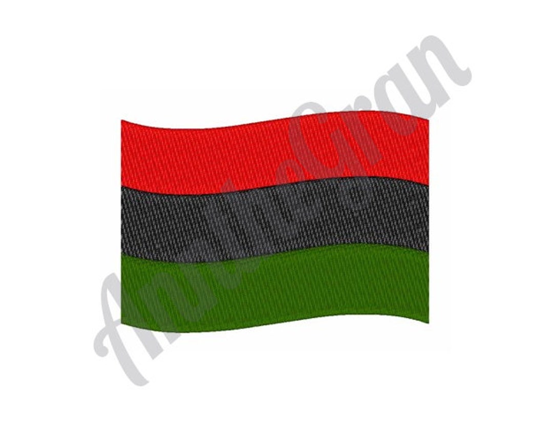 Pan-african Flag Embroidery Design. Machine Embroidery Design. UNIA ...