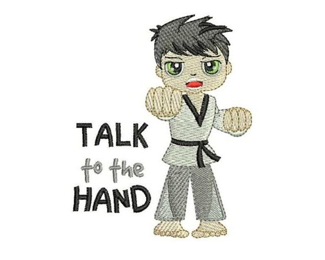 Talk to Hand - Machine Embroidery Design - Etsy