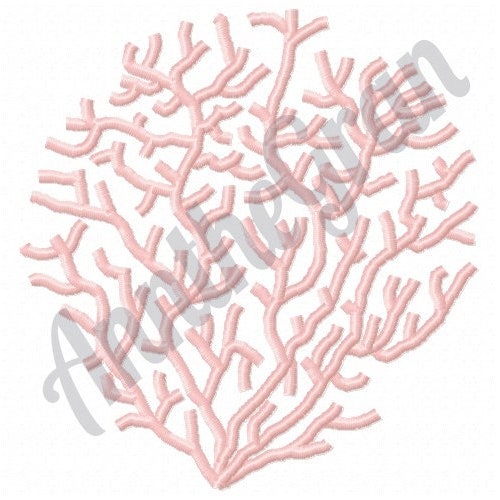 Coral Reef Embroidery Design. Machine Embroidery Design. Coral - Etsy