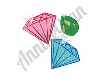 Gem Machine Embroidery Design ,instant Download - Etsy