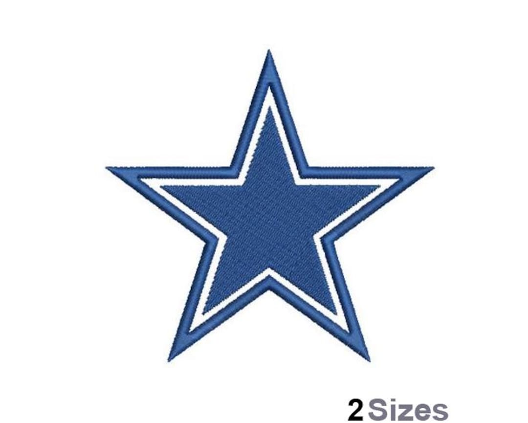 Star Outline - Machine Embroidery Design - 2 Sizes, Blue Star ...