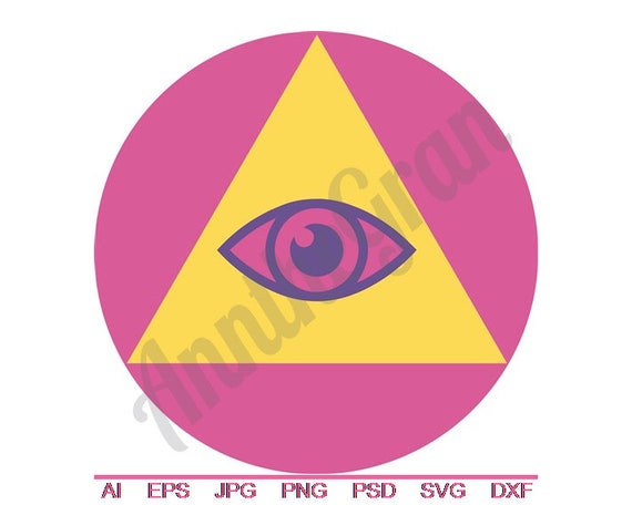 All Seeing Eye Svg Dxf Eps Png Jpg Vector Art Clipart | Etsy