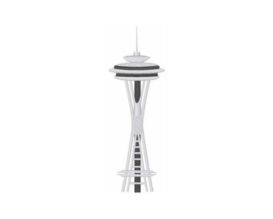 Space Needle - Machine Embroidery Design - Etsy