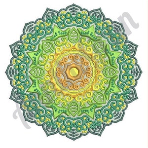 Lotus Flower Mandala Embroidery Design. Machine Embroidery Design ...