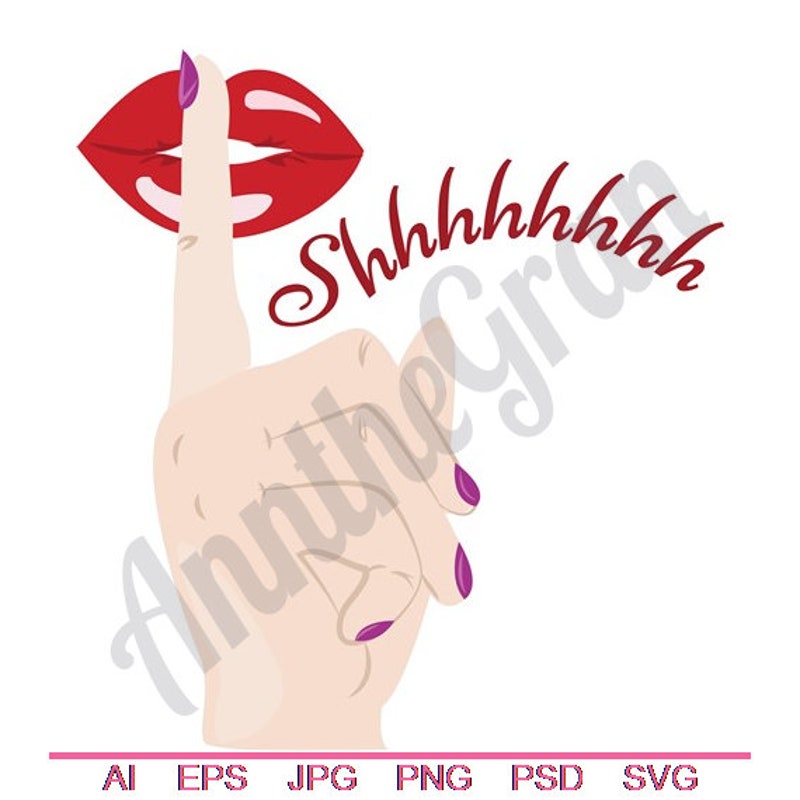 Shhh Svg - Etsy