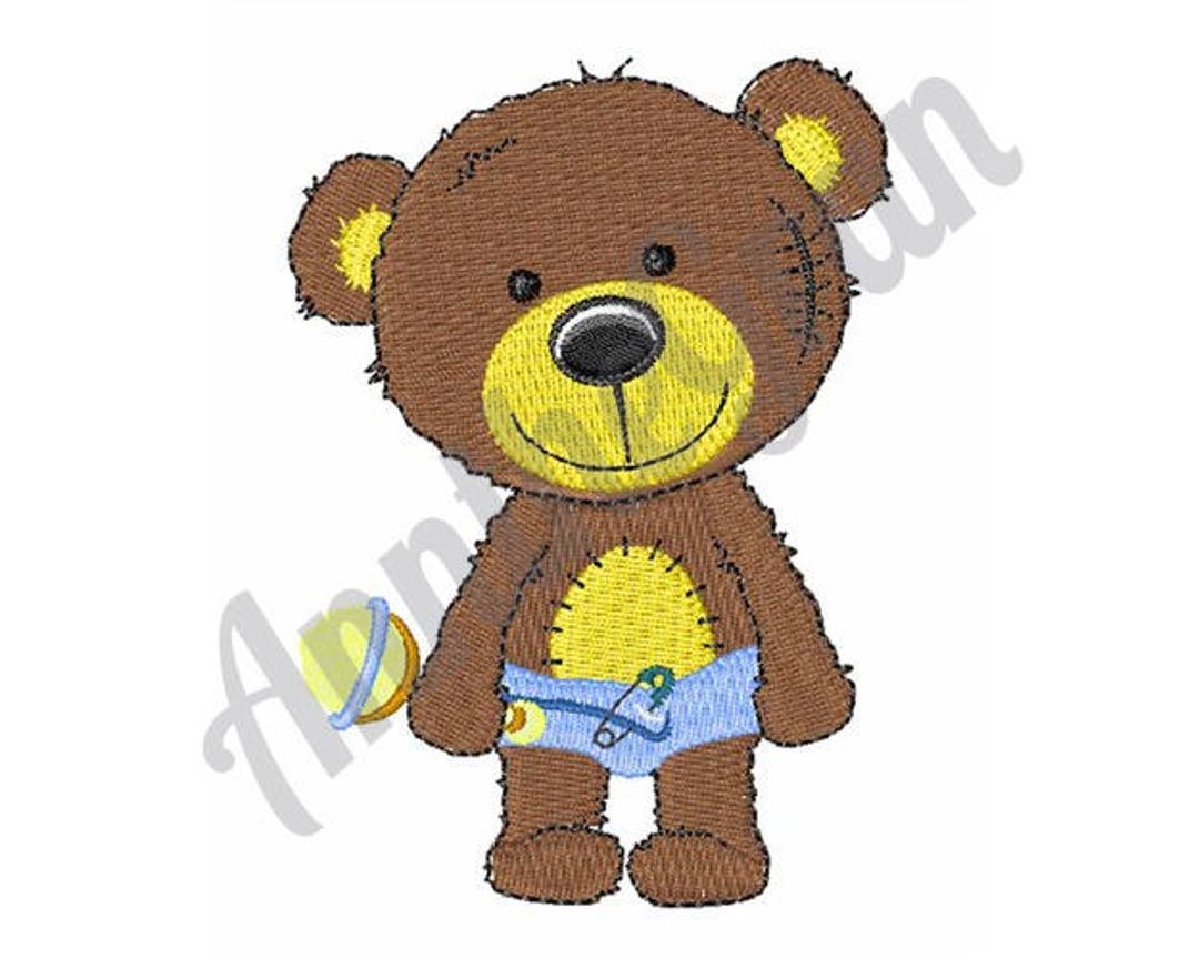 Baby Bear Embroidery Design. Machine Embroidery Design. Baby Bear ...