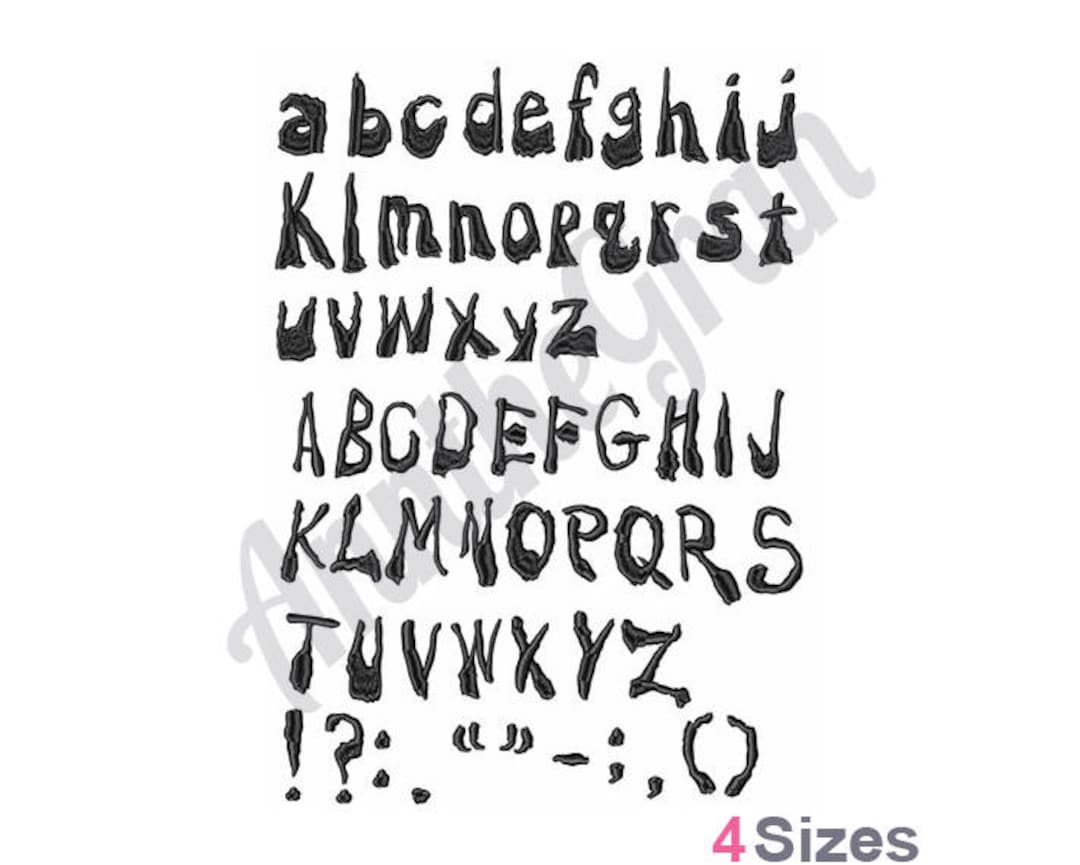 Ink Blot Font. Ink Blot Alphabet. Halloween Letters. Halloween - Etsy