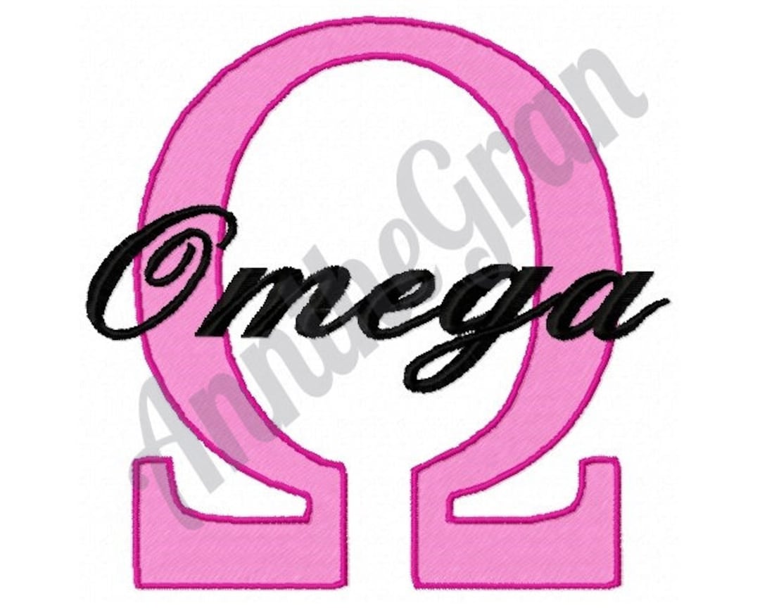 Omega - Machine Embroidery Design. Omega Symbol Embroidery Pattern ...