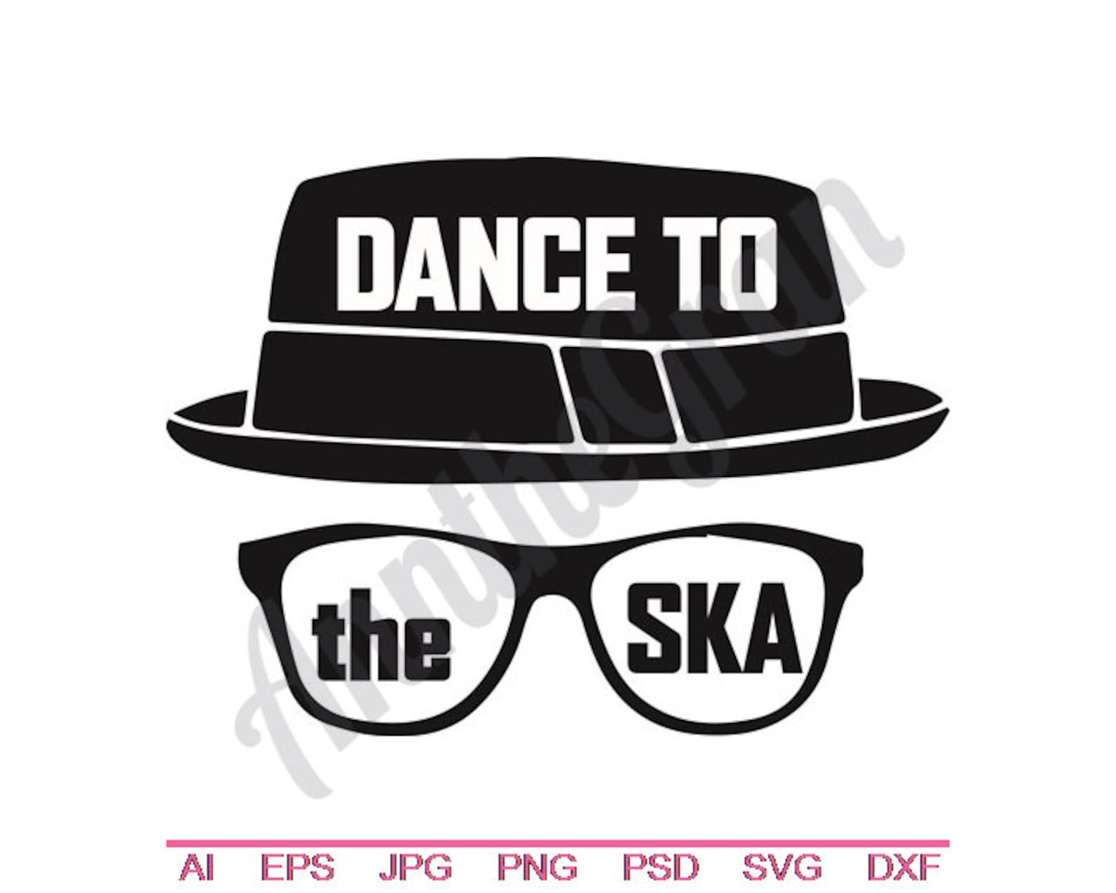Dance To The SKA Svg Dxf Eps Png Jpg Vector Art Clipart | Etsy
