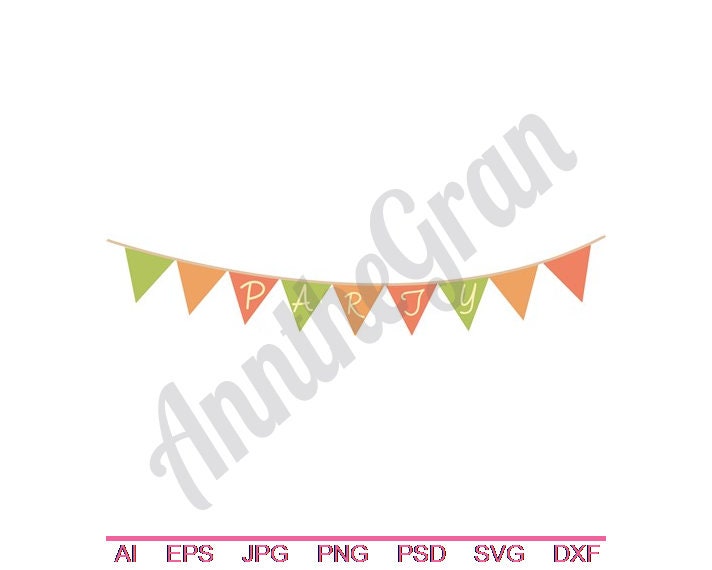 Party Decoration Svg Dxf Eps Png Jpg Vector Art Clipart | Etsy