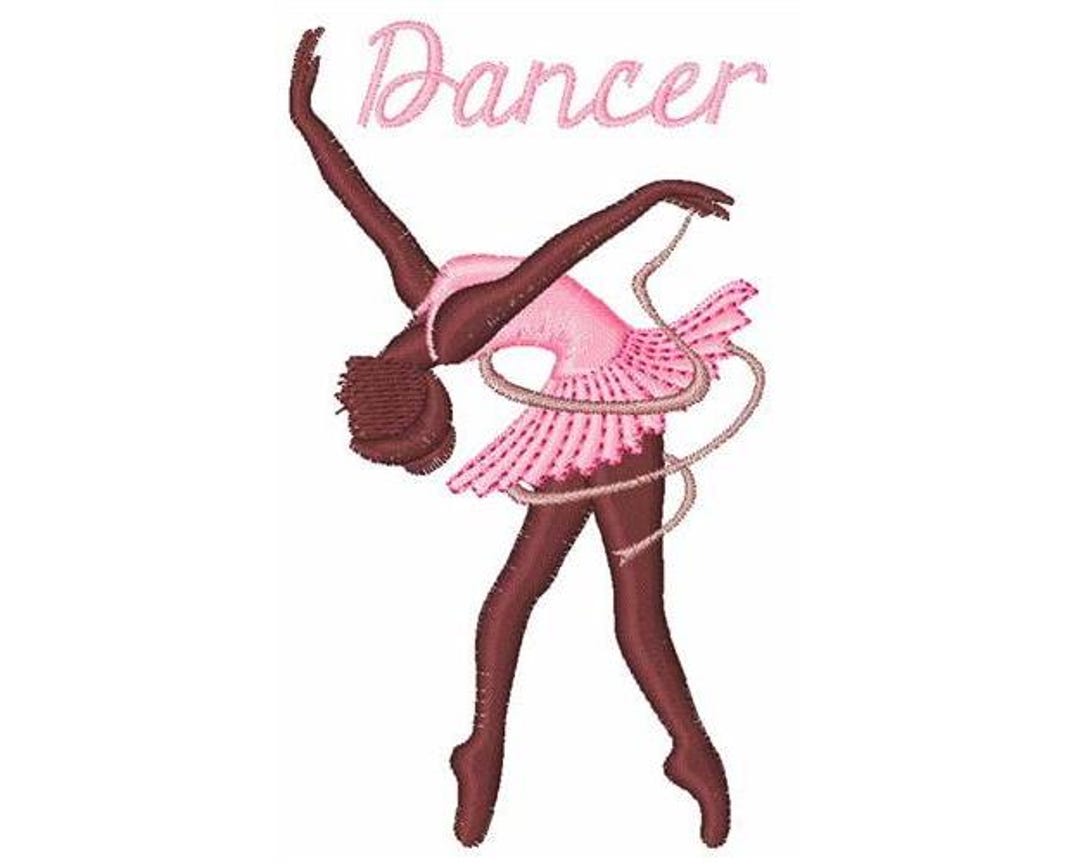 Ballet Dancer - Machine Embroidery Design, Ballerina Embroidery Pattern ...