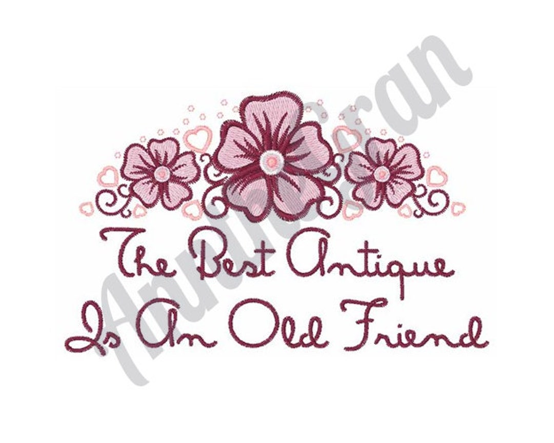 Floral Friendship Embroidery Design. Machine Embroidery Design. the ...