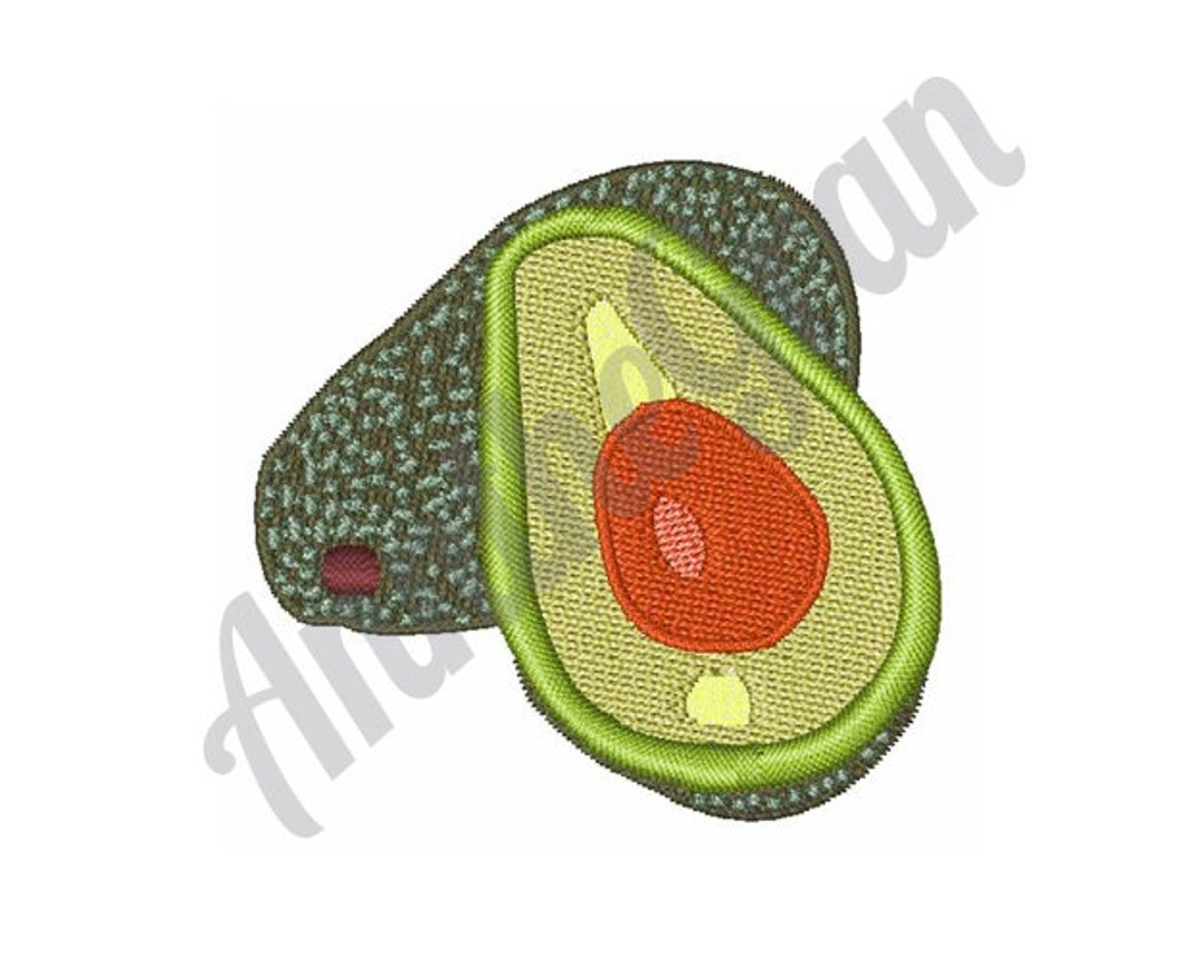Avocado Embroidery Design. Machine Embroidery Design. Food Embroidery ...