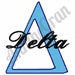 Delta Letter Embroidery Design. Machine Embroidery Design. Greek Font ...