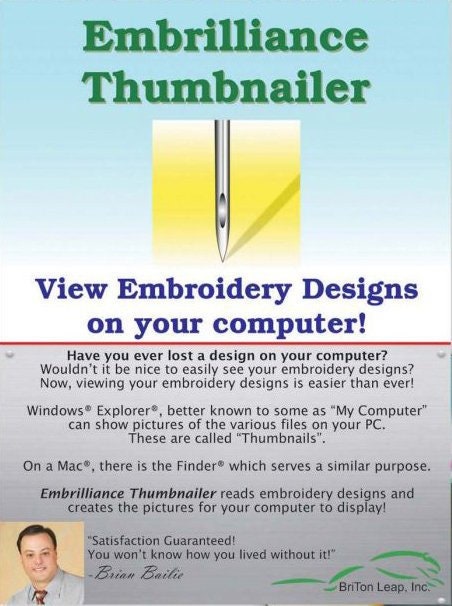 EMBRILLIANCE Thumbnailer - Embroidery Design Software for MAC & Windows ...