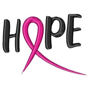 Hope Ribbon - Machine Embroidery Design - Etsy