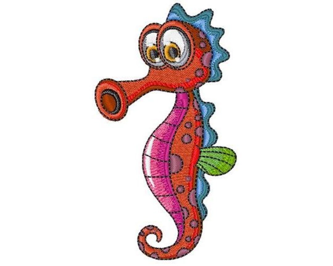Seahorse - Machine Embroidery Design - Etsy