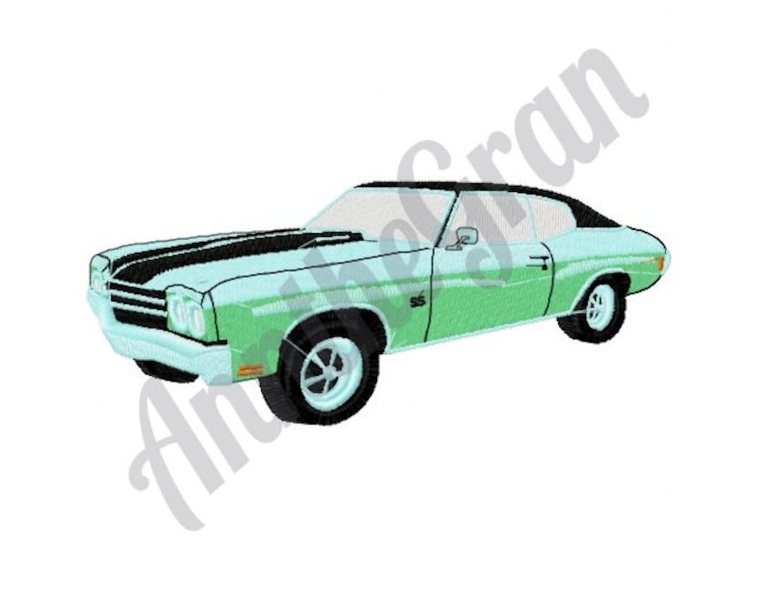 American Muscle Car. Machine Embroidery Design. Sports Car Embroidery ...
