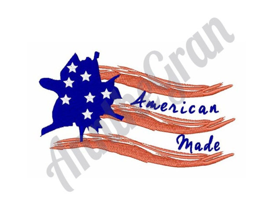 American Flag Embroidery Design. USA Flag Pattern. Independence Day ...