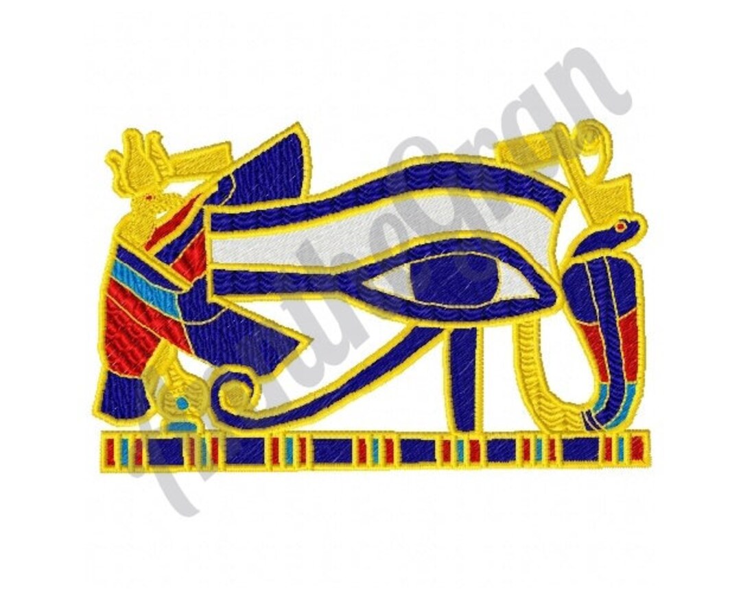 Egyptian Eye Embroidery Design. Machine Embroidery Design. Egyptian ...
