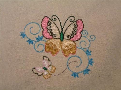 Flying Butterflies Embroidery Design. Machine Embroidery Design ...