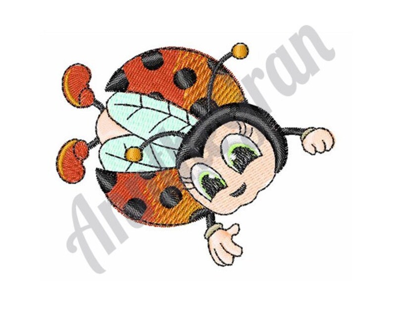 Ladybug Machine Embroidery Design - Etsy