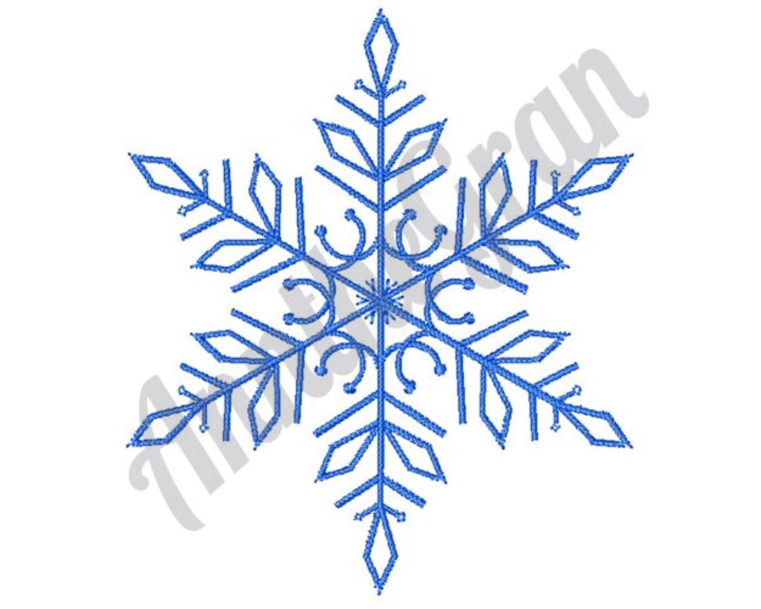 Snowflake - Machine Embroidery Design. Winter Snowflake Embroidery ...