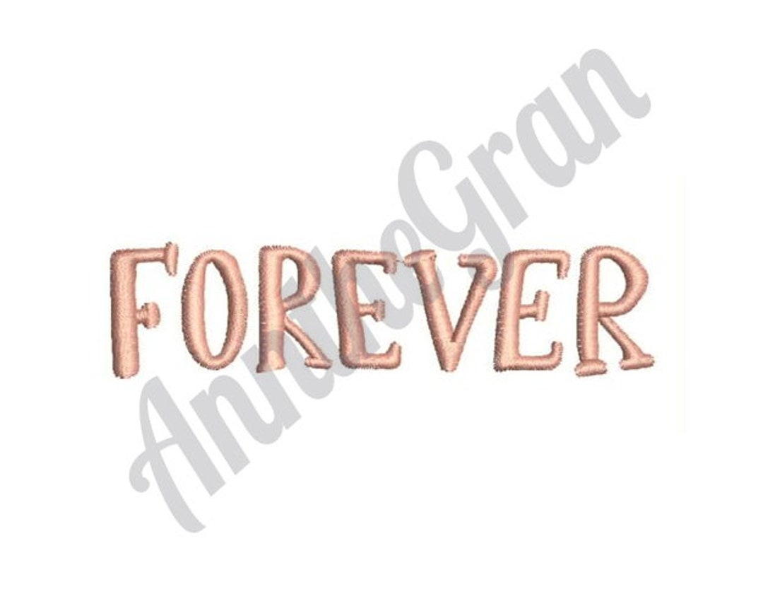 Forever - Machine Embroidery Design, Wedding Design - Etsy
