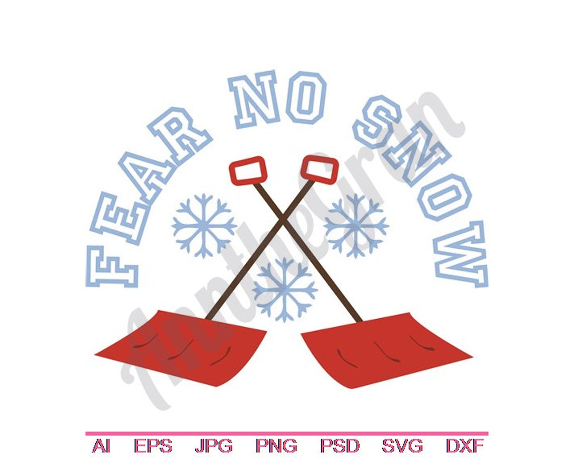 Snow Shovels Svg, Dxf, Eps, Png, Jpg, Vector Art, Clipart, Cut File ...