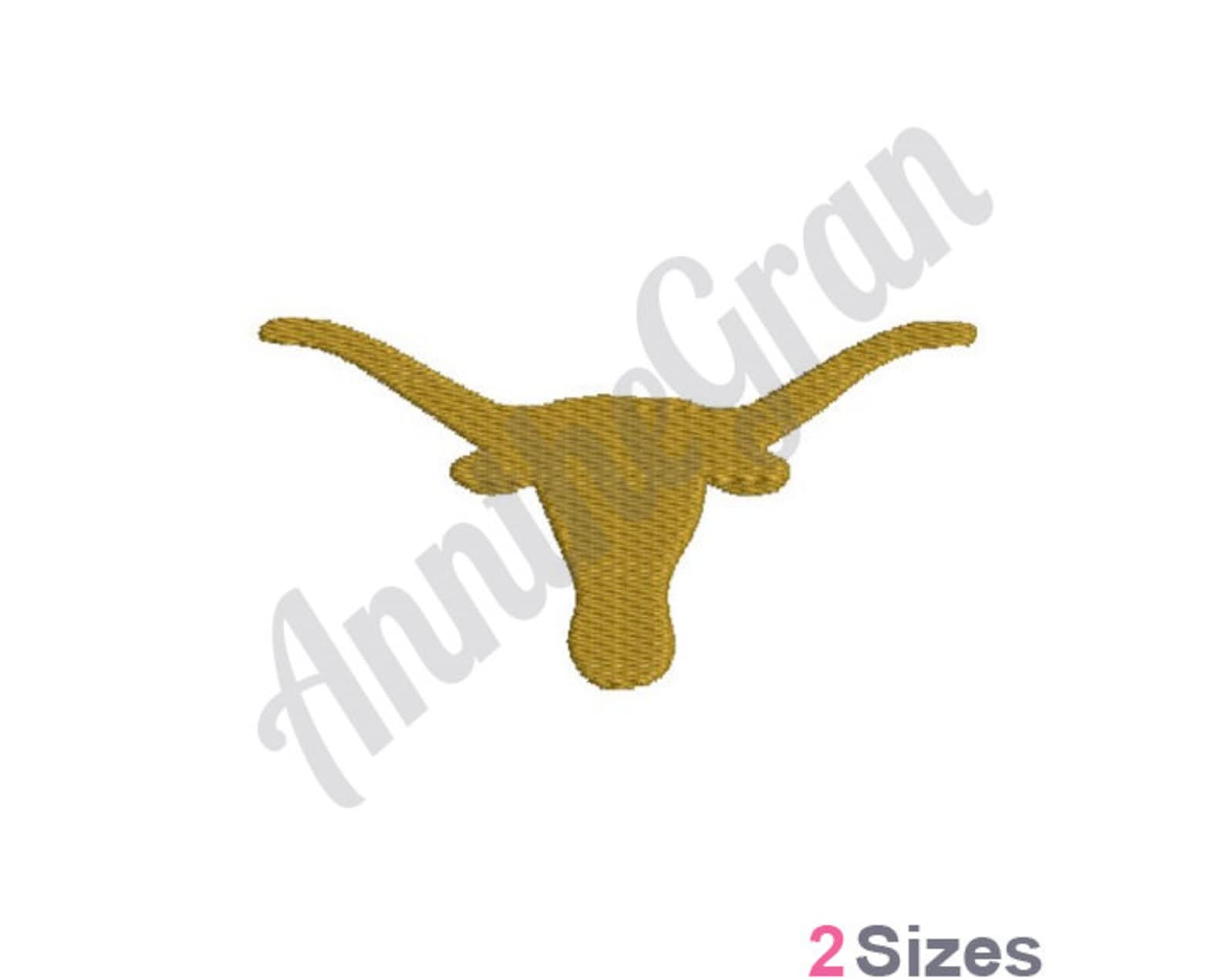 Texas Longhorn - Machine Embroidery Design. Longhorn Silhouette ...