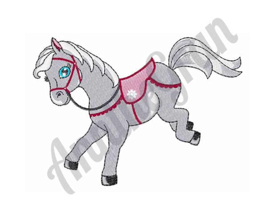 Pony - Machine Embroidery Design - Etsy