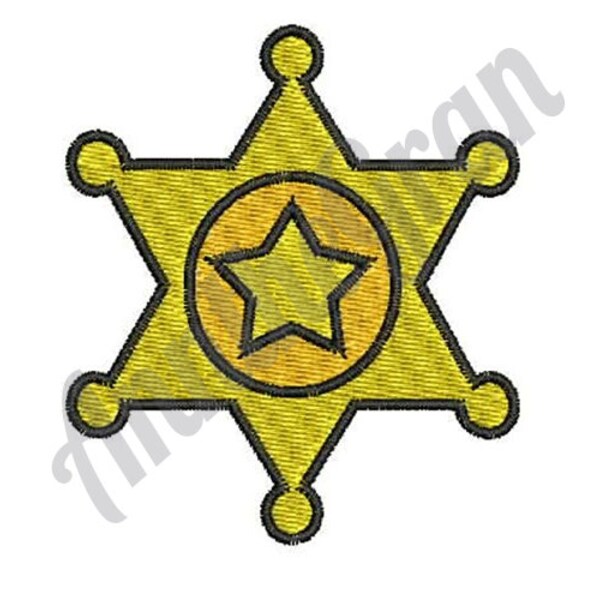 6 Point Star Badge - Etsy