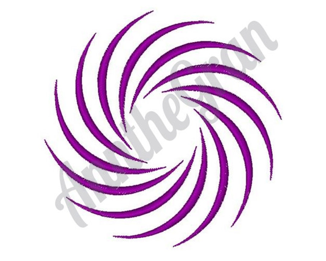 Spiral Swirl Machine Embroidery Design, Spirals Embroidery Pattern ...