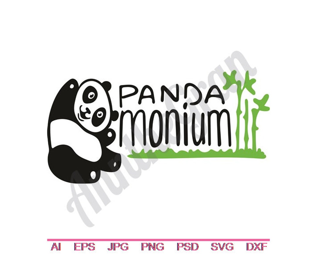 Pandamonium - Svg, Dxf, Eps, Png, Jpg, Vector Art, Clipart, Cut File ...