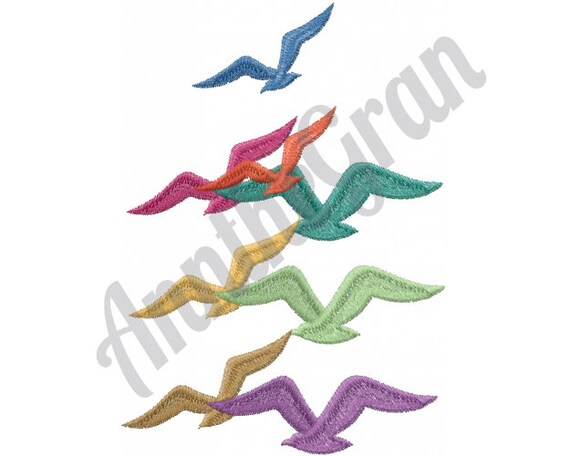 Sea Bird Embroidery Design | Etsy