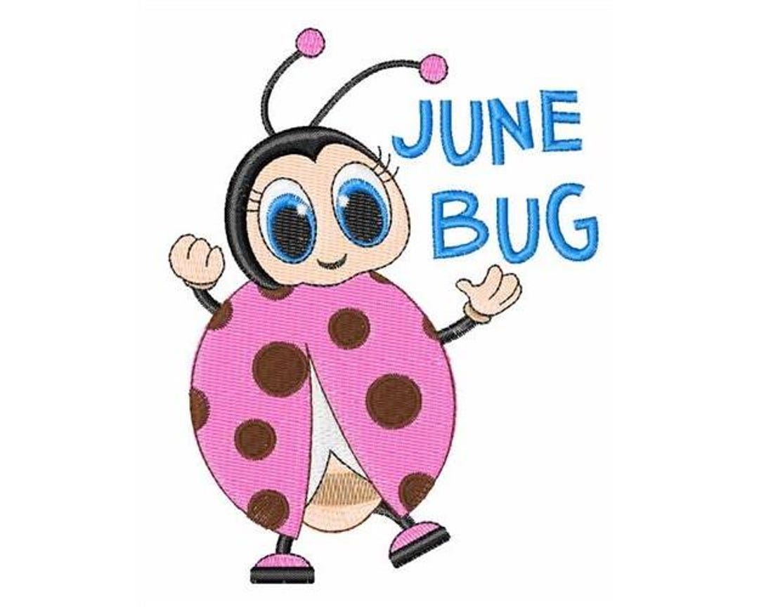 Cute June Bug - Machine Embroidery Design, June Beetle Embroidery ...