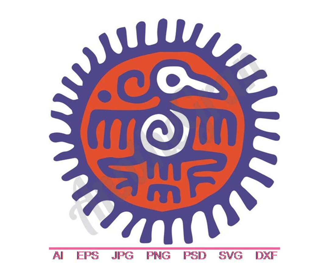 Aztec Thunderbird Svg, Dxf, Eps, Png, Jpg, Vector Art, Clipart, Cut ...