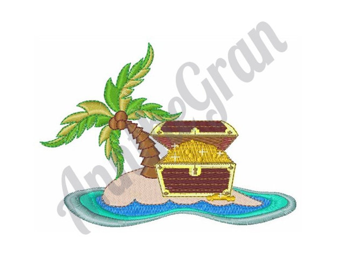 Treasure Island Embroidery Design. Machine Embroidery Design. Treasure ...